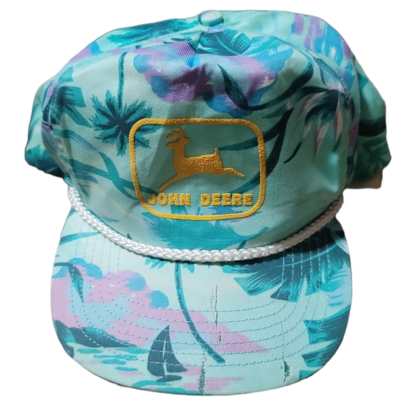 San sun | Accessories | Vintage 9s San Sun Hawaiian John Deere Rope Hat ...